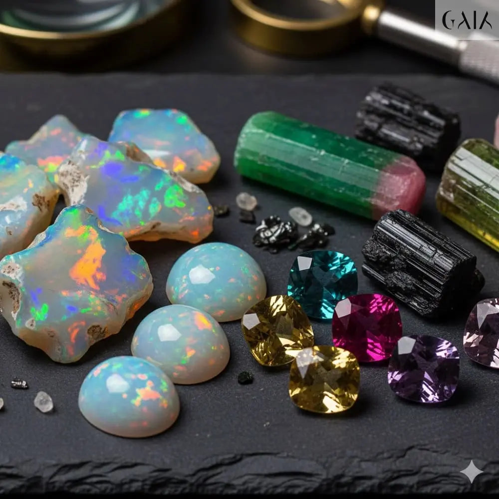 October Birthstones: Tourmaline and Opal Jewelry by GAIA